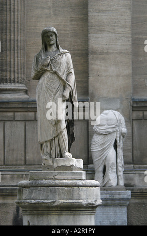 Ancient male roman statue ruined by the eruption in Herculaneum ...
