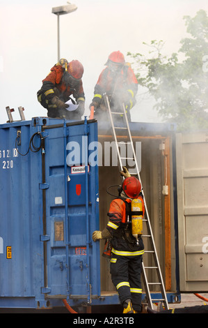 Cargo Container with open doors and North Korea national flag design ...