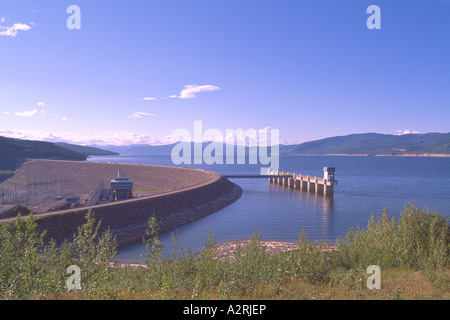 The WAC Bennett Dam on the Peace River and the Gordon M Shrum Power ...