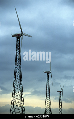 Wind turbines at Lichtenau-Asseln windpark, North Rhine Westphalia ...