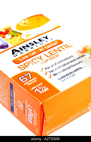 Box of Spicy Lentil Soup Sachets Stock Photo - Alamy
