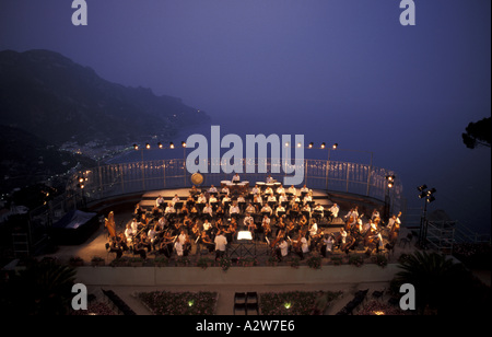 The concert Villa Rufolo Ravello Amalfi coast Campania Italy Stock ...