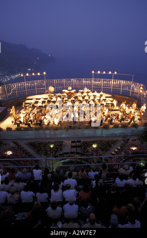 The concert Villa Rufolo Ravello Amalfi coast Campania Italy Stock ...