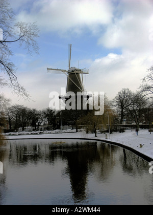 Dutch winter in Leiden Stock Photo - Alamy