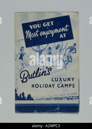 old butlins publicity poster Stock Photo - Alamy