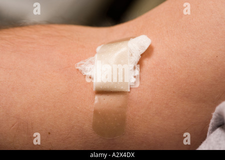 blood test bandage and gauze Stock Photo - Alamy