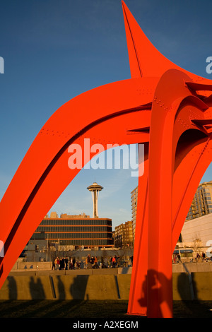 The "Eagle" in the Olympic Sculpture Park Stock Photo - Alamy