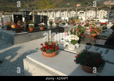 Cemetery Graveyard Near Massa Carrara Italy Stock Photo - Alamy