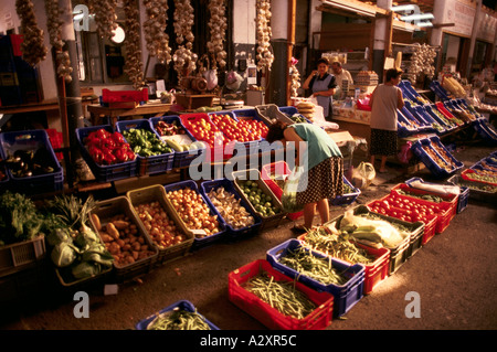 indoor market in larnaca cyprus Stock Photo - Alamy