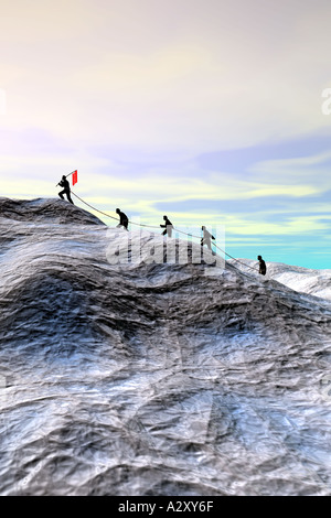 Climbing toward success Stock Photo - Alamy
