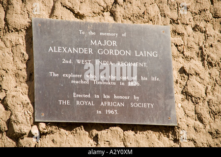 The explorer Major Alexander Gordon Laing's house in Timbuktu, Mali ...
