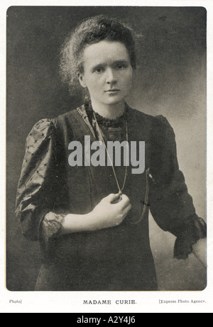 Photograph of Marie Curie (1867-1934) a Polish and naturalized-French ...