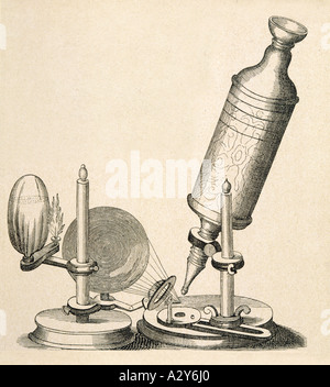 Robert Hooke's Microscope Stock Photo - Alamy