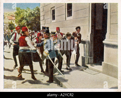 the arrest of gavrilo princip, the Serbian assassin of archduke franz ...