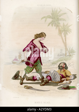 The pirate Mary Read reveals to her astonished victim that he has been ...