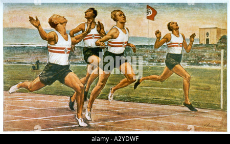 RUNNERS REACH THEIR GOAL Stock Photo - Alamy