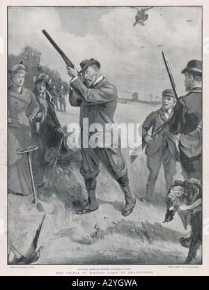 EDWARD VII HUNTING BIRDS Stock Photo - Alamy