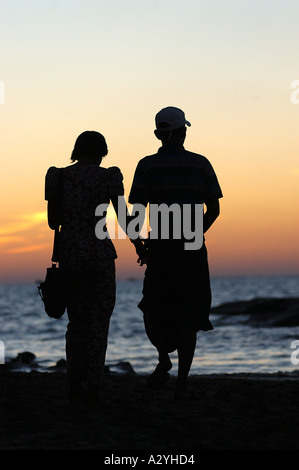 sunset Chaungtha Beach Burma Myanmar Stock Photo - Alamy