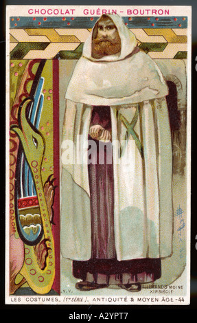 GERMAN MONK/12TH C Stock Photo - Alamy