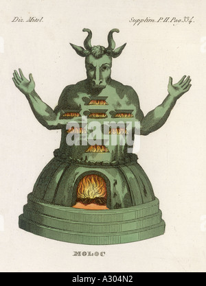 MOLOCH the Phoenician deity to whom live children were sacrificed by ...