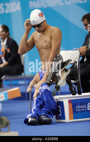 Anthony Stephens (S5) in Mens Mixed Category 50m Backstroke at the 2012 ...