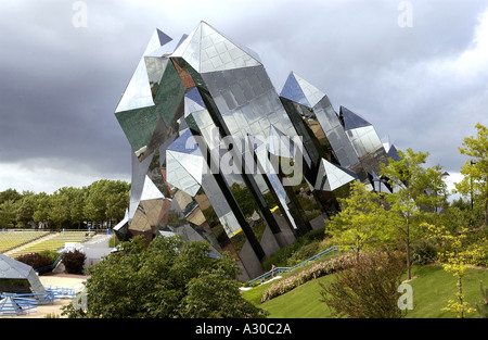 crystal, modern, futuristic, architecture, Futuroscope, Poitiers ...
