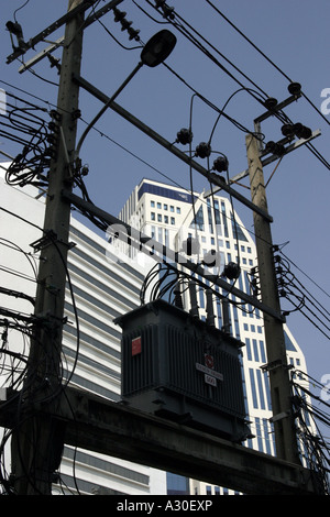 power supply in bangkok, thailand Stock Photo - Alamy
