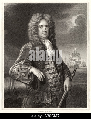 Sir George Rooke, 1650 - 1709. English naval commander and admiral ...