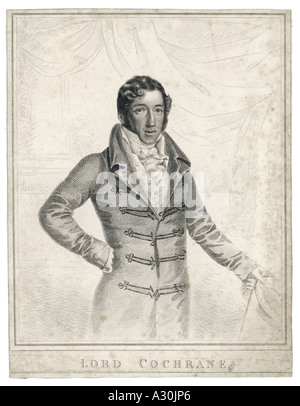 THOMAS COCHRANE 10th Earl of Dundonald (1775-1860) British naval ...