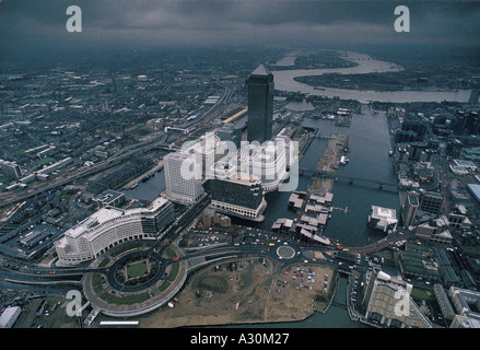 aerial view docklands 1993 Stock Photo - Alamy