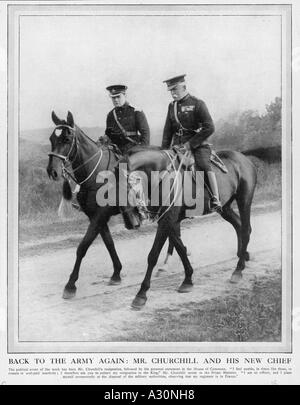 WINSTON CHURCHILL He resigns his parliamentary seat to return to the ...