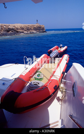 Dive boats on the reef, Brother Islands, Red Sea, Egypt Stock Photo - Alamy