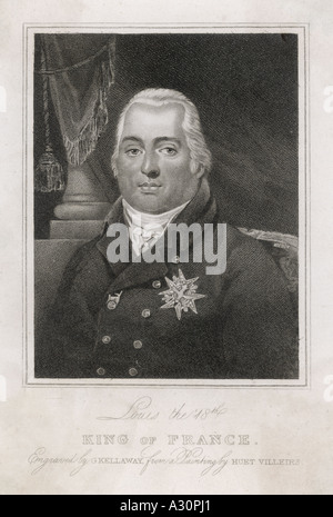 Louis XVIII of France (1755-1824). The Desired. King of France ...