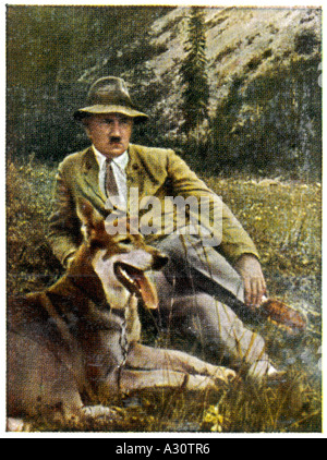 Adolf Hitler with his dog Stock Photo - Alamy