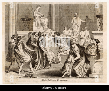PHILIP OF MACEDON KILLED Stock Photo - Alamy