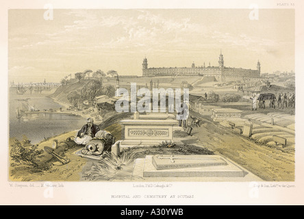 The hospital at Scutari and, conveniently close, the cemetery : it was ...