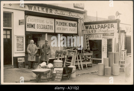 WALKERS SHOP 1930S Stock Photo - Alamy