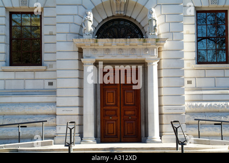 Entrance HM Treasury 1 Horse Guards Road Whitehall, Westminster London ...