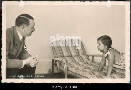 Hitler and Helga Goebbels Stock Photo - Alamy
