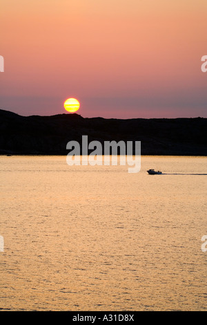 Sunset northeast of Rorvik Norway Stock Photo - Alamy