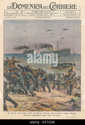 Norway : the Germans land on the Norwegian coast, the first step ...