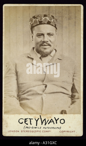 CETEWAYO or CETSHWAYO Zulu king Stock Photo - Alamy