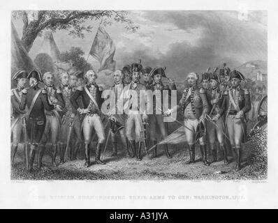 British surrender to the American army at Yorktown in 1781 effectively ...