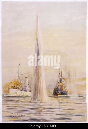 CHASING A U-BOAT 1915 Stock Photo - Alamy