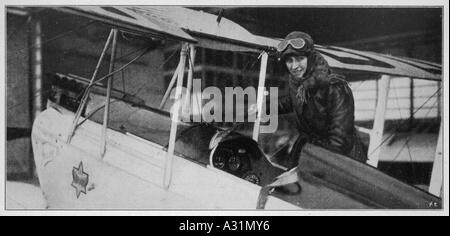 British pioneer aviator Amy Johnson (1903-1941) was the first woman to ...