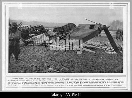 L77 ZEPPELIN DESTROYED Stock Photo - Alamy