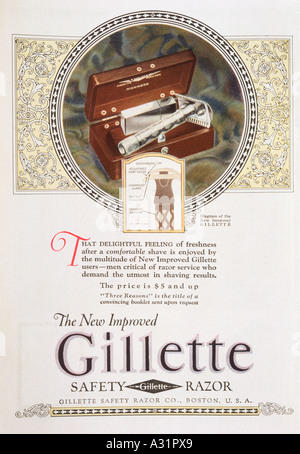 Gillette Razor Advert Stock Photo - Alamy