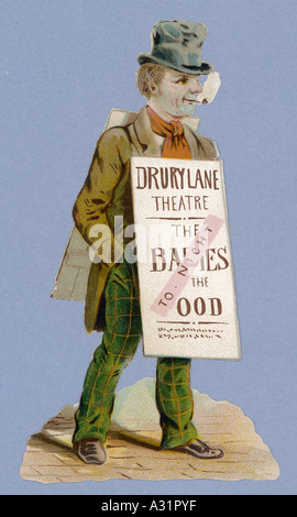 ADVERT/SANDWICH MAN 19C Stock Photo - Alamy