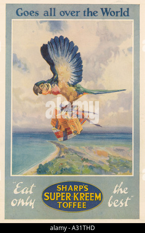 Sharp's Super-Kreem Toffee goes all over the world Date: 1924 Stock ...