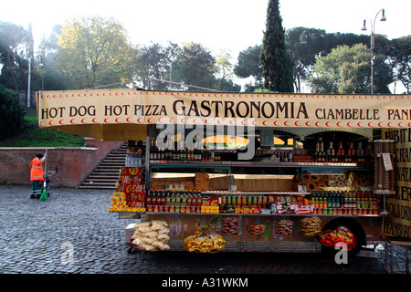 Colosseum, Rome. Italy. Food vendor in front of the colosseum Stock ...